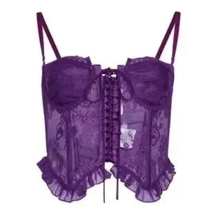 Danielle Guizio | Tops | Danielle Guizio Aleia Ruffle Corset | Poshmark
